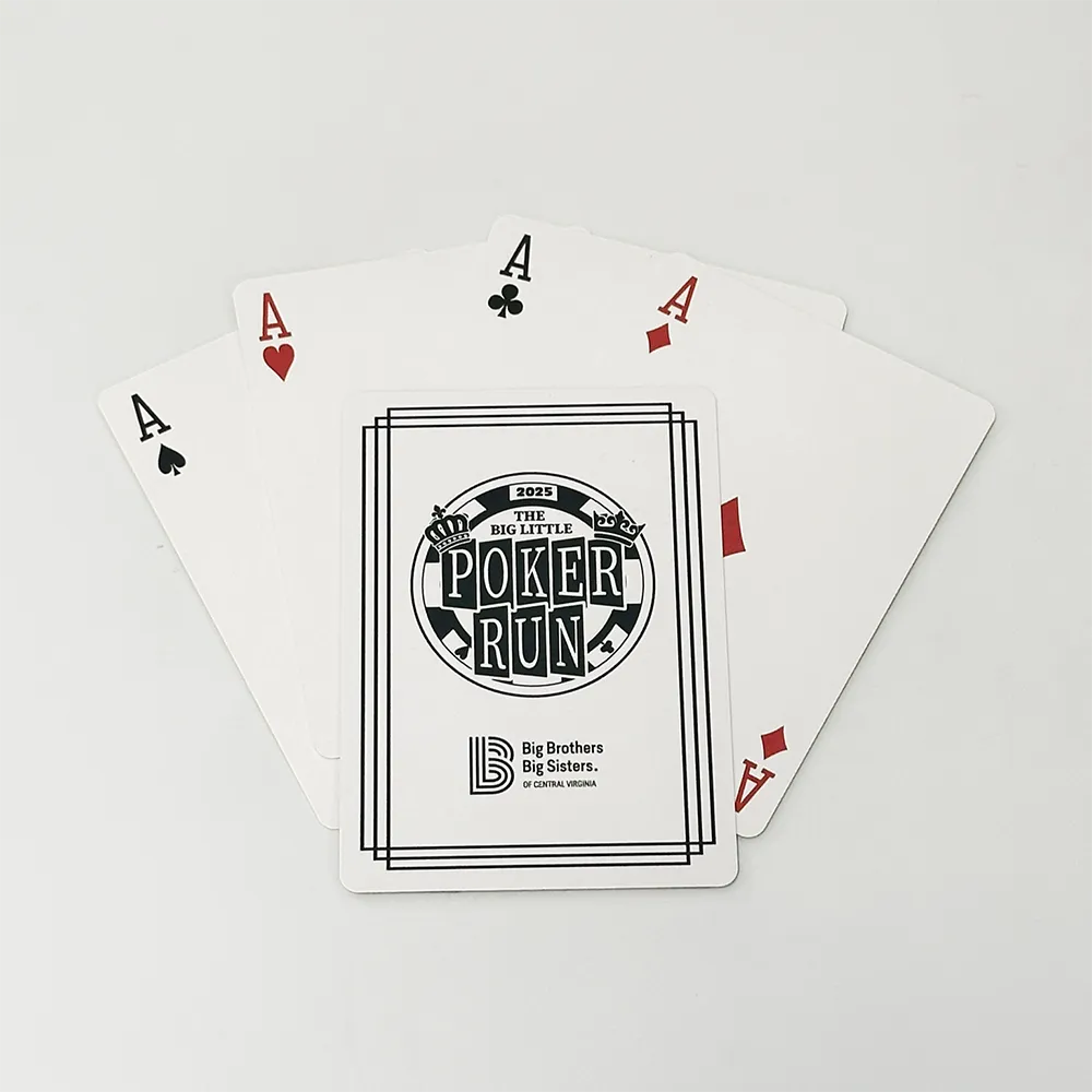 Custom Card Back + Standard Faces | Shuffled Ink