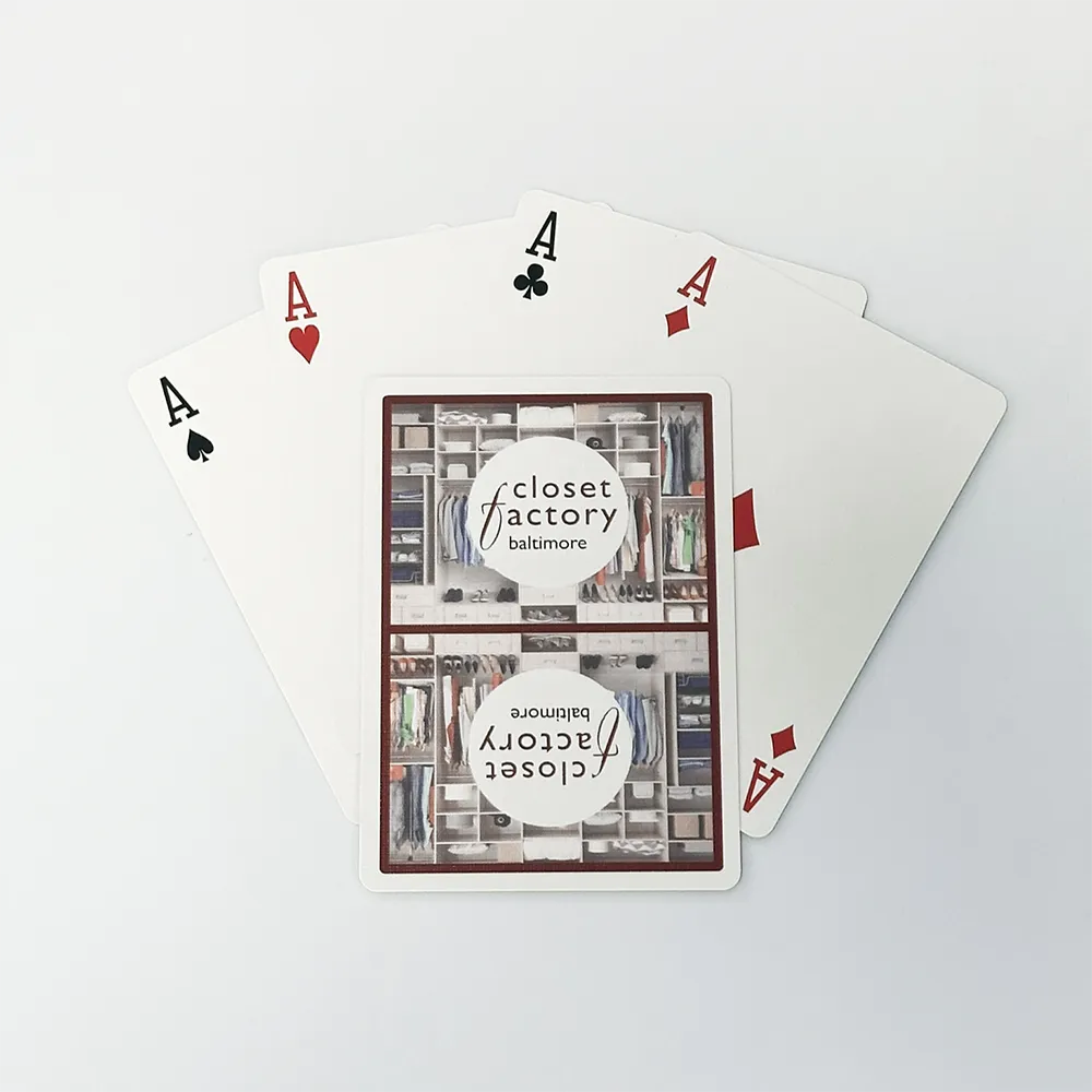 Custom Card Back + Standard Faces | Shuffled Ink